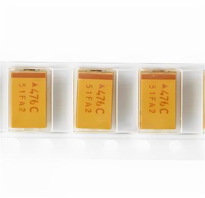 Κίνα Πυκνωτής SMD τανταλίου TAJD476K016RNJ 476C 47uf 16v προς πώληση