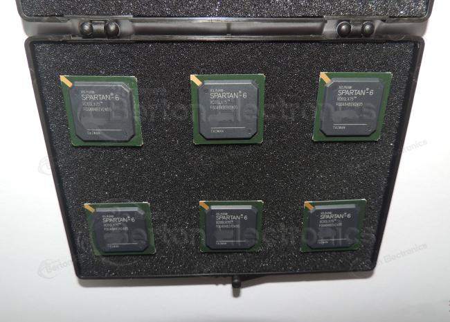 XC6SLX75-3FGG484I FPGA chip showing package details