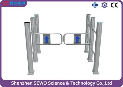 China Multi Lane AC220 50HZ Pedestrian Access Control Swing Barrier for sale