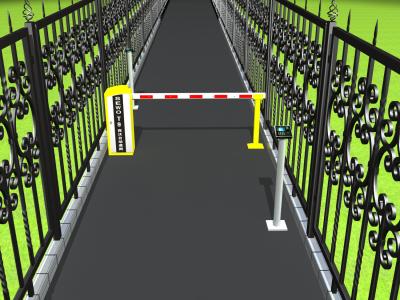 China Car Parking Access Control Automatic Boom Barrier Gate , vehicle barrier gates for sale