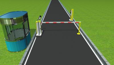 China Reflective Straight Boom Security Automatic Security Boom Barrier with Bidirection for sale