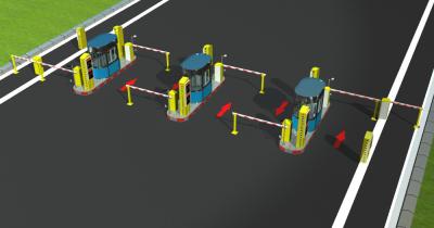 China Bar lifting Foldable Electronic  barrier gate for sale
