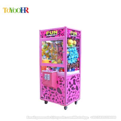 China Coin operated plush doll toy crane claw gift prize vending game machine for sale