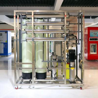 Cina 500L/H 1.7kW-380-415V 2x serbatoi di FRP Acqua salata impianto di osmosi inversa in vendita