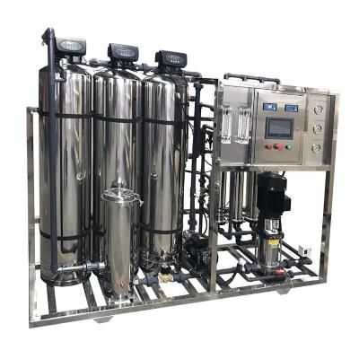 중국 1TPH 2.1kW-380-415V 3xSS304 탱크 소금 물 역오스모스식물 판매용