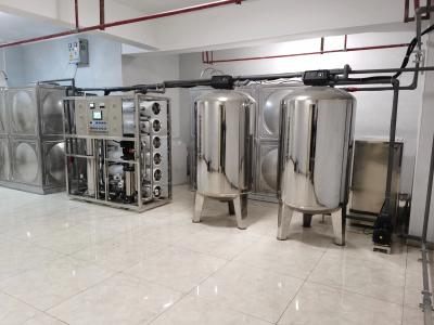 China 10TPH 19kW-380-415V 2xSS304 Tanques de Água Salgada Usina de Água de Osmose Reversa à venda