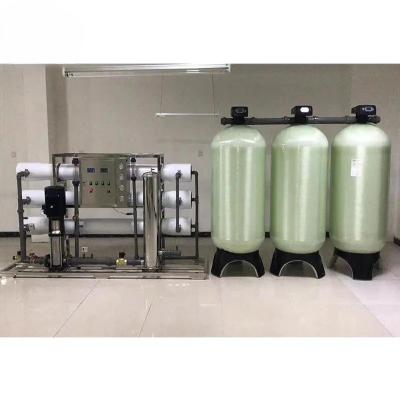 China 8TPH 14kW-380-415V 3xFRP Tanques de Água Salgada Usina de Água de Osmose Reversa à venda
