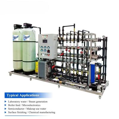 China Industrial Water Filter Machine 1500l/H Reverse Osmosis With EDI Machine for sale