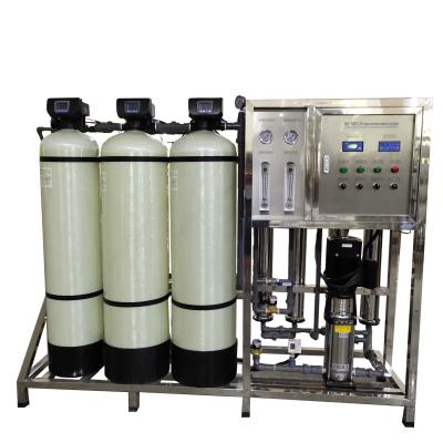 China Optimized Design 1TPH 3xFRP Tanks Reverse Osmosis Water Plant for sale