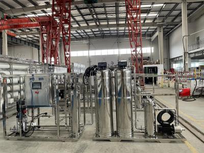 중국 1.5TPH 235kg 2xSS304 탱크 리버스 오스모시스 물 플랜트 호텔 판매용