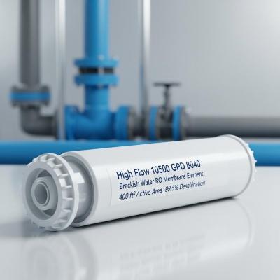 China High Flow 10500 GPD 8040 Brackish Water RO Membrane Element with 400 ft² Active Area and 99.5% Desalination for sale