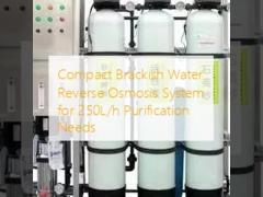 Hoge efficiëntie brakwater omgekeerd osmose systeem 250L/h Permeate Output