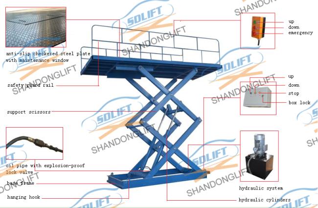 Hydraulic scissor smart car parking system with CE