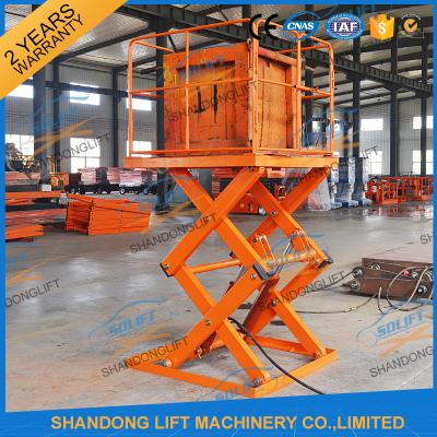 China Small Electric Type Portable Hydraulic Fixed Mechanical Scissor Lift 1T - 30T Load Capacity for sale