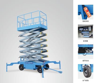 China Convenient and Stable Mobile Scissor Lift for Aerial Work with Safety Guarantee and CE Certificate for sale