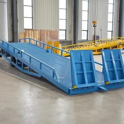 China Heavy-Duty Mobile Loading Ramp with Solid Tyres for Maximum Safety and Durability for sale