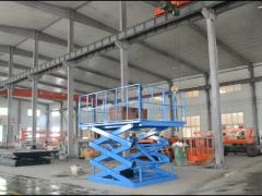 Customizable Stationary Hydraulic Scissor Lift For Heavy Duty Cargo Transportation