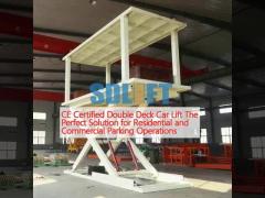 CE Certified Double Deck Car Lift with 1 Control Box 1 Control Panel and 2 Remotes for Easy Control