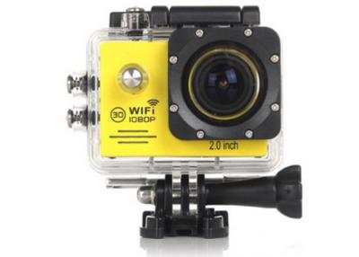 China 12M CMOS Sensor high speed action camera , dust proof bicycle helmet camera  Wifi Support for sale