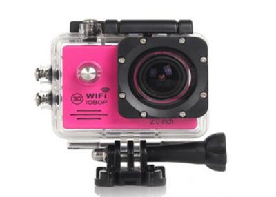 China Wireless action camera  Buit - in 900mah Rechargeable Battery sports video camera for sale