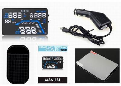 China Multi - function 12V HUD Head Up Display Highway speed limit function for sale