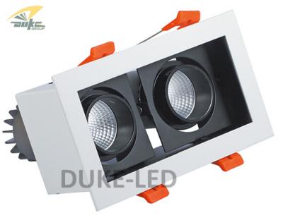 China Rectangular 36 Degree View 2*10W Double Down Lighting White Shell Retrofit Halogen AR111 for sale