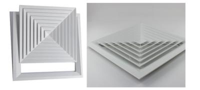China square ceiling diffuser with damper  square ceiling diffuser / aluminum linear slot air diffuser hvac system with damper for sale