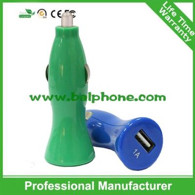 China universal mini multiple mobile phone 1 port car charger , CE&FCC certified single usb car for sale