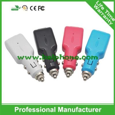 China New Steel Ball Single Port Promotional Mini USB Car Charger with different colors for sale