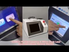 GOMECY RF Hoge Frequentie & 980nm diodelaser Dual-core Vascular Remover Machine