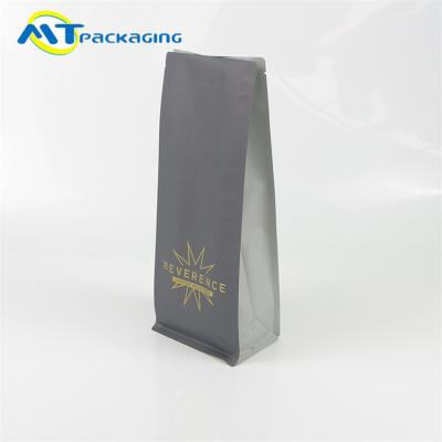 China Self Supporting Flat Bottom Pouch Moisture Proof For Coffee Beans for sale