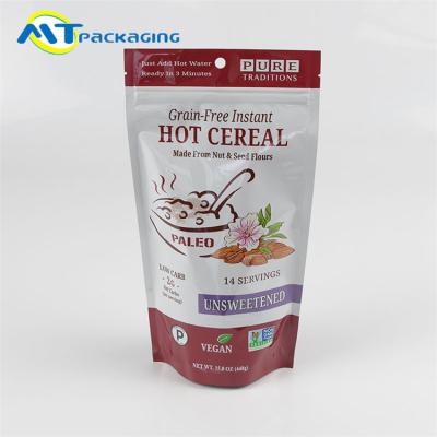 China Laminated Material	Stand Up Gusseted Pouch For Nut And Seed Flours Packing for sale