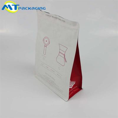 China New style Roasters coffee for flat bottom pouch with zipper and valve for sale