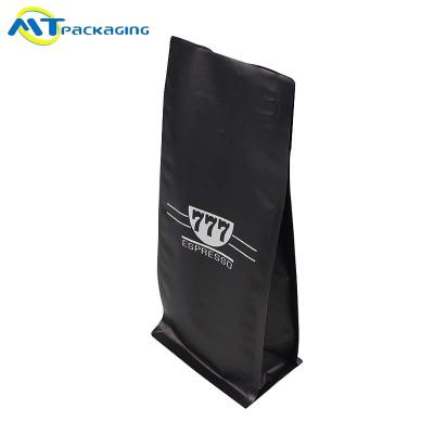 China Eight-side coffee packing bag self-sealing custom printing with your logo for sale