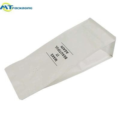 China Matt white Eight-side coffee packing bag self-sealing custom printing with zipper for sale