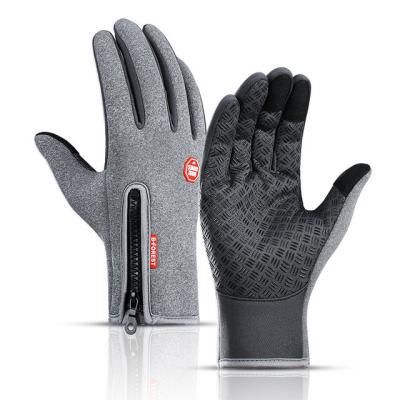Cina Unisex touchscreen Guanti ciclistici invernali Guanti caldi per le dita Piene Guanti per la bicicletta Sci guida in vendita