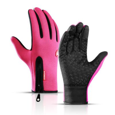 Cina Unisex touchscreen Guanti ciclistici invernali Guanti caldi per le dita Piene Guanti per la bicicletta Sci guida in vendita