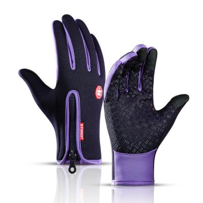 Cina Unisex touchscreen Guanti ciclistici invernali Guanti caldi per le dita Piene Guanti per la bicicletta Sci guida in vendita