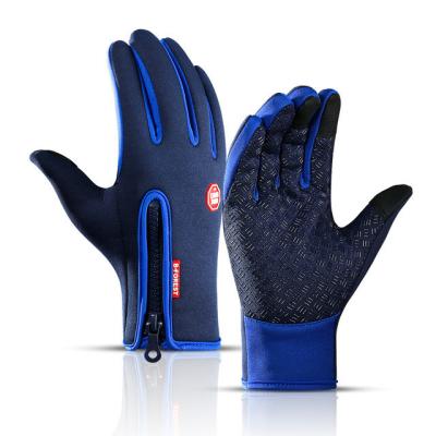 Cina Unisex touchscreen Guanti ciclistici invernali Guanti caldi per le dita Piene Guanti per la bicicletta Sci guida in vendita