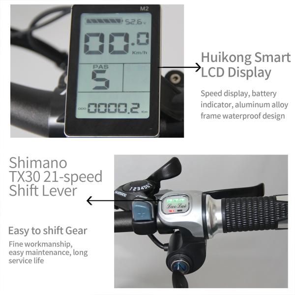 Quality Aluminum Alloy Frame 48V 13AH Lithium Battery Fat Tire Electric Bike with 1000W for sale