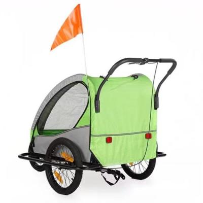 Cina 2021 Aluminium Bike Baby Trailer per bambini 2 porta MTB 14' ruota anteriore e 20' ruote posteriori in vendita
