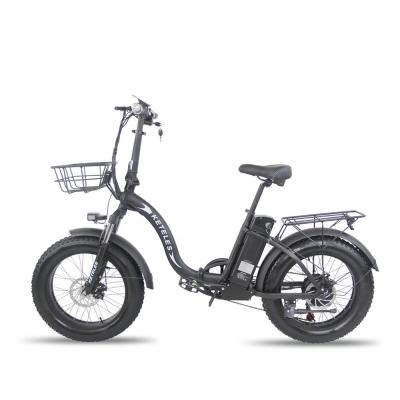 China EU Warehouse 1000W 20x4.0 Fat Tire Folding Electric Bike with 48V 18Ah Lithium Battery for sale