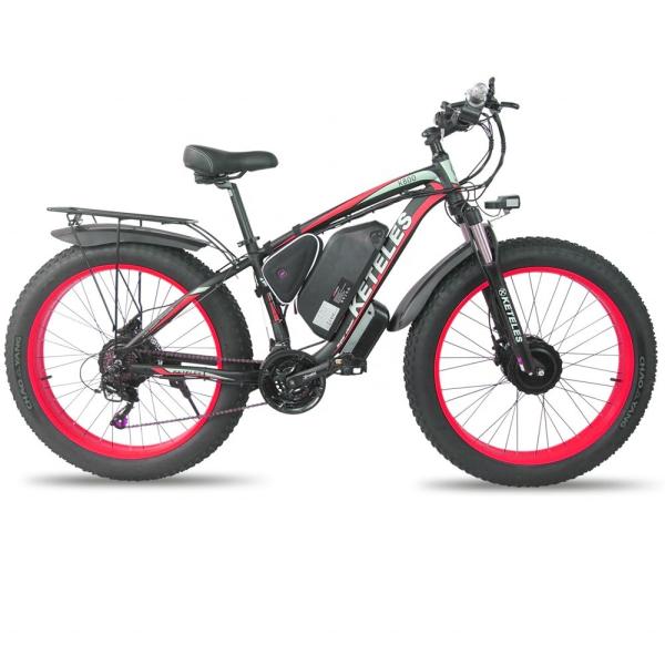 Quality KETELES K800 Electric Fat Bike 1000W 17.5AH Battery 26x4.0 inch Dual Motor Two for sale