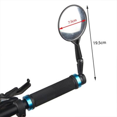 China 50g 360 Degree Rotation Safety Reflector Convex Mirror for Mountain and Road Bicycles Durable Plastic Bike Plug Mirror for sale