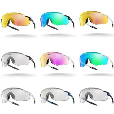 Cina Stampa Logo del Cliente Unisex Personalizzabile Riml Occhiali da bicicletta Occhiali che cambiano colore in vendita