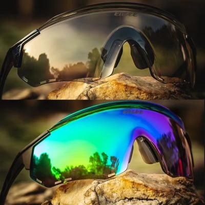 Cina Stampa Logo del Cliente Unisex Personalizzabile Riml Occhiali da bicicletta Occhiali che cambiano colore in vendita