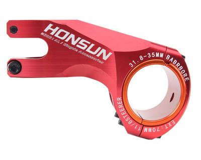 Quality Red 2021 MTB Colorful Stem Alloy 31.8/35*70mm 17 degree for XC AM Road Bike for sale