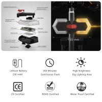 China Wireless Remote Control LED Direction Indicator Cycling Warning Light for Commuters for sale