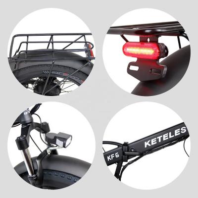 China 2024 Direct 20x4.0 Inch Fat Tire Folding E-Bike 1000W met 7 snelheidsversnellingen Achterhoekmotor Te koop