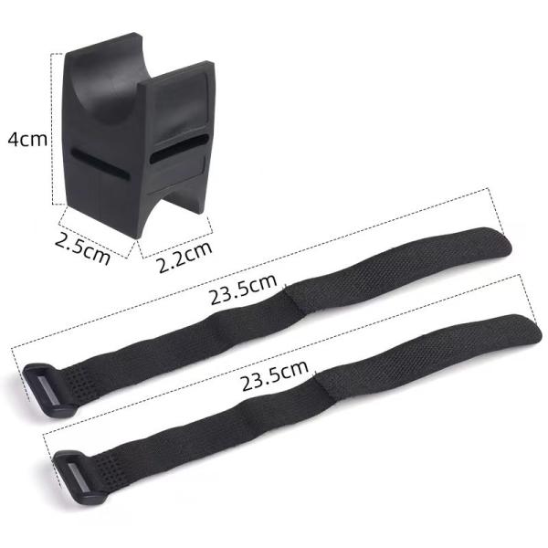 Quality Black Bicycle LED Torch Rotation Bracket Flashlight Stand for 28-40mm Bike Light for sale